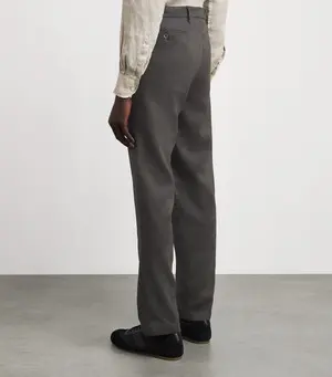 Marco Pescarolo Linen, Wool, And Mohair Trousers