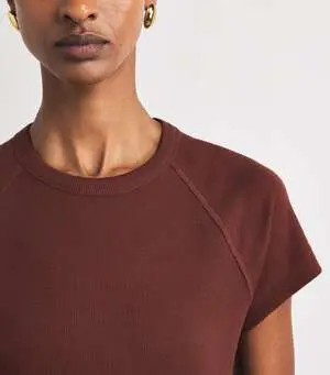 ME+EM Slim Ultimate Raglan T-shirt - Brown