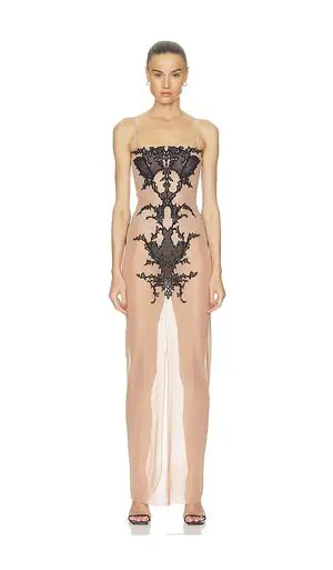 HAELO Wing Lace Corset Dress - Blush