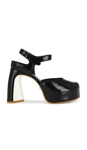 Tory Burch Peep-toe Platform With Sculptural Block Heel