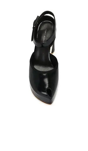 Tory Burch Peep-toe Platform With Sculptural Block Heel