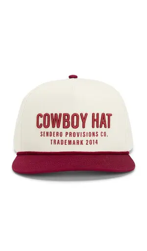SENDERO PROVISIONS CO. Cowboy Hat Panel Cap - Cream