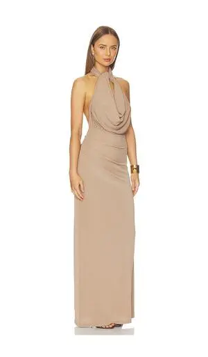 SONYA MODA Halterneck Maxi Dress