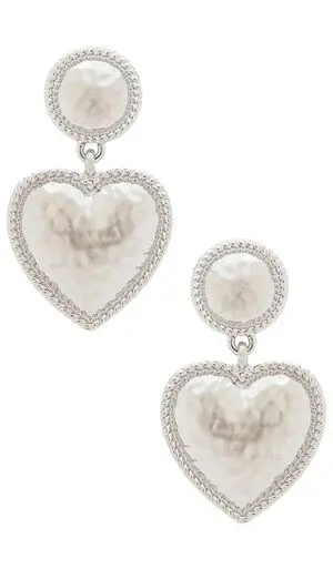 AMBER SCEATS Corinth Dangle Earrings - Metallic Silver