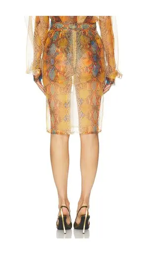 LAQUAN SMITH Pencil Skirt - Orange