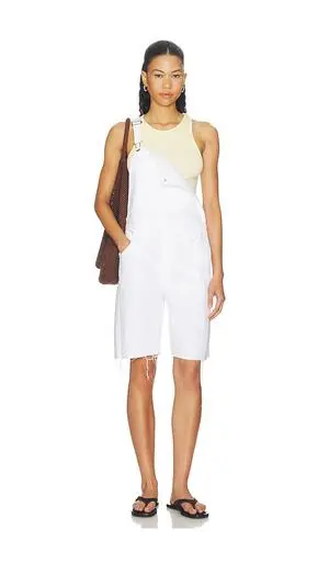 MOTHER The Half-pipe Bermuda Shorterall Fray - Ivory