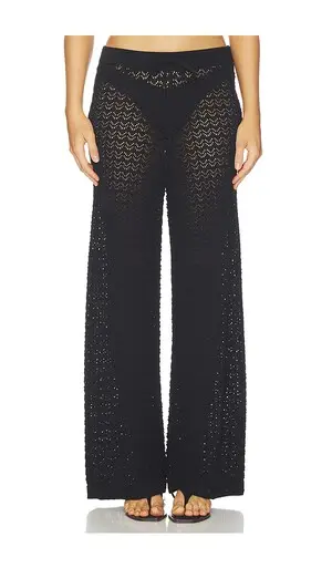 L'agence Black Wash Pants For Women