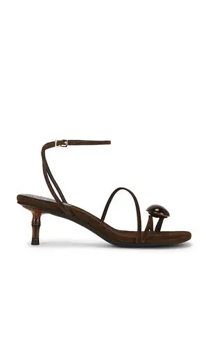 Jeffrey Campbell Carnelian Embellished Suede Sandals - Brown