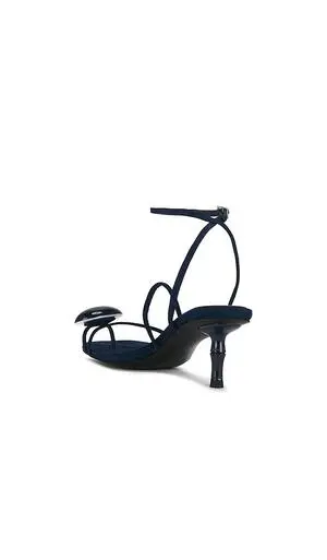 Jeffrey Campbell Carnelian Embellished Suede Sandal - Navy