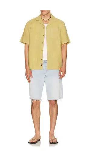 Faherty Brand Short Sleeve Embroidered Shirt In . Also