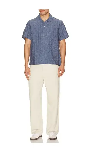 Onia Cotton Linen Pop Over Shirt In . Also