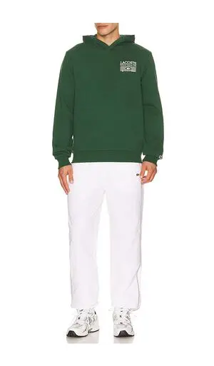 Lacoste Cotton Hoodie With Embroidered Design