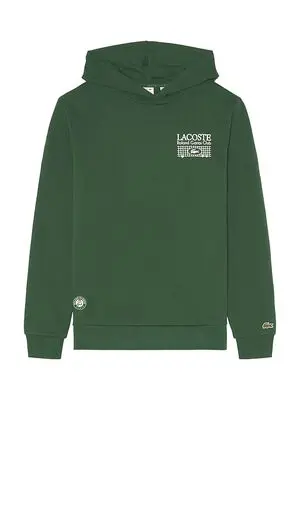 Lacoste Cotton Hoodie With Embroidered Design