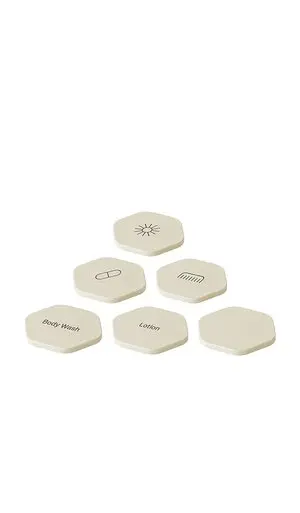 CADENCE Set Of Six Tiles - Tan