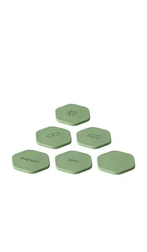 CADENCE Set Of Six Tiles - Green