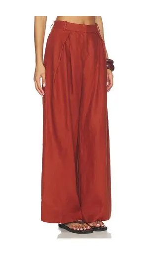 Faithfull The Brand Sofia Trouser - Brick