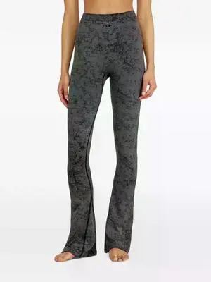 DIESEL® Fared Printed Leggings - Grey