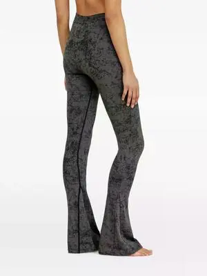 DIESEL® Fared Printed Leggings - Grey