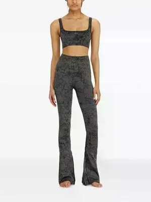 DIESEL® Fared Printed Leggings - Grey