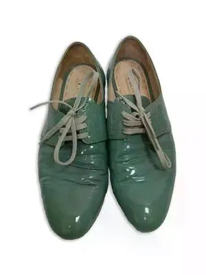 Prada Lace-up Patent Leather Oxfords