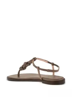 Fabiana Filippi Braided Strap Leather Sandals