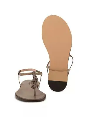 Fabiana Filippi Braided Strap Leather Sandals