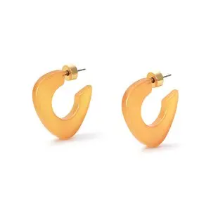 HYE JANE JEWELRY Lina Catseye Hoops - Yellow