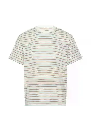 Auralee Gradient-stripe Jersey T-shirt