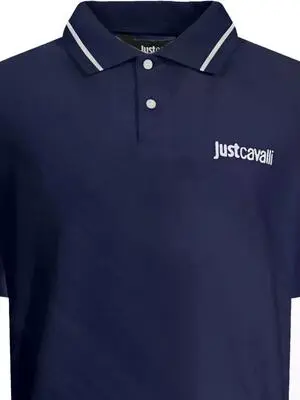 Just Cavalli Logo-print Tipped Polo Shirt