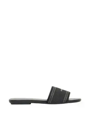 Armani Exchange Logo-print Sandals - Black