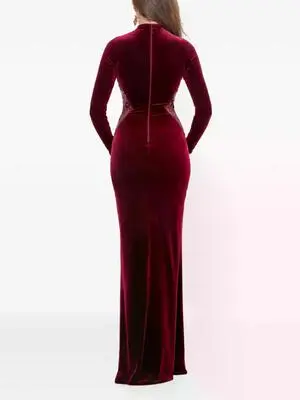 ROSERRY Sydney Velvet Maxi Dress - Red