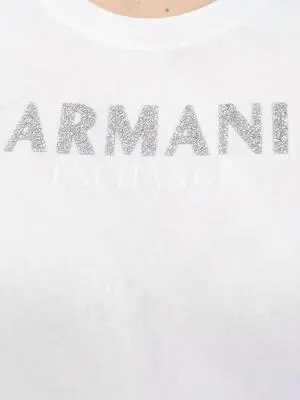Armani Exchange Glitter-logo T-shirt