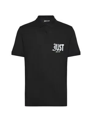 Just Cavalli Logo-print Cotton Polo Shirt