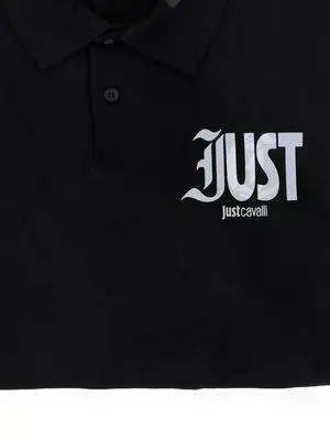 Just Cavalli Logo-print Cotton Polo Shirt