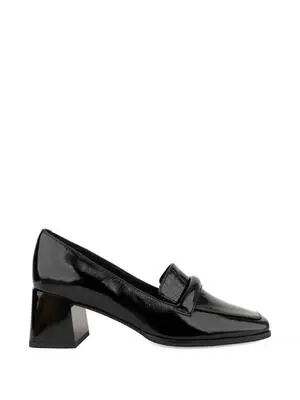 LINDA BAUMANN Croc-effect Block-heel Pumps