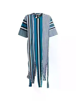 Marni Fringe-detail Striped T-shirt