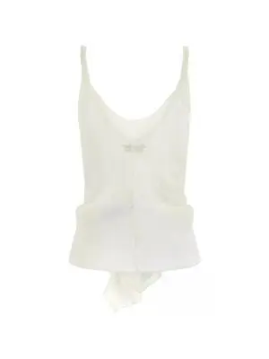 JW Anderson Crinkled Knot-detail Blouse - Neutrals