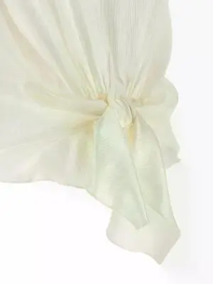 JW Anderson Crinkled Knot-detail Blouse - Neutrals