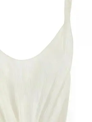 JW Anderson Crinkled Knot-detail Blouse - Neutrals