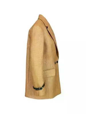 DURAZZI MILANO Raffia-effect Double-breasted Coat