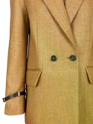 DURAZZI MILANO Raffia-effect Double-breasted Coat