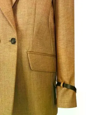 DURAZZI MILANO Raffia-effect Double-breasted Coat