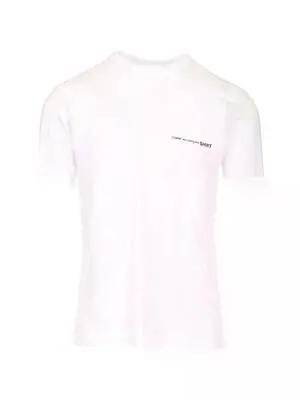 Comme Des Garçons Logo-print T-shirt - White