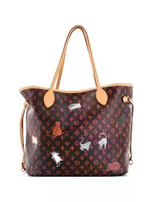LOUIS VUITTON Neverfull Nm Limited Edition Grace Coddington Catogram Canvas Mm - Brown