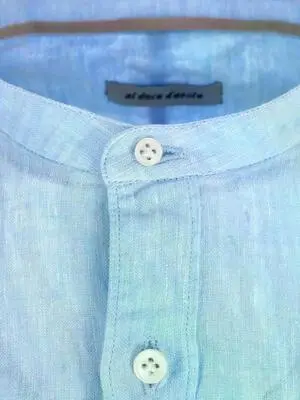 AL DUCA D’AOSTA 1902 Mandarin-collar Linen Shirt