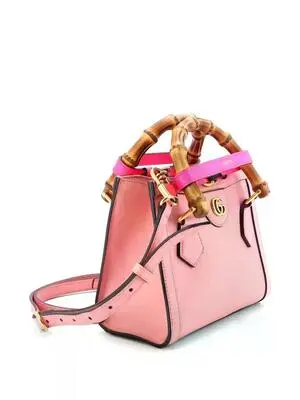 Gucci Diana Mini Bamboo Handle Leather Tote - Pink