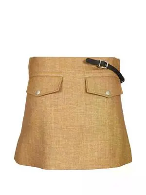 DURAZZI MILANO Asymmetric Raffia Skirt