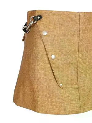 DURAZZI MILANO Asymmetric Raffia Skirt
