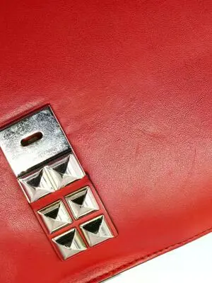 Prada Monochrome Elektra Studded Leather Medium Shoulder Bag