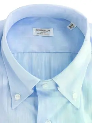 BORRIELLO NAPOLI Button-down Collar Shirt - Blue